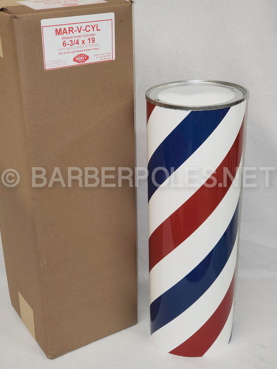 6-3/4" x 19" Replacement Inner Cylinder – BarberPoles.net