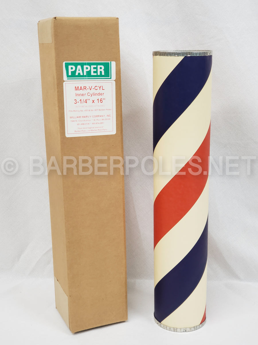 3-1/4" x 16" Paper Replacement Inner Cylinder – BarberPoles.net