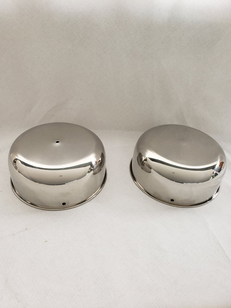 Stainless Steel Dome (top) 7-1/8" Medium Size** – BarberPoles.net